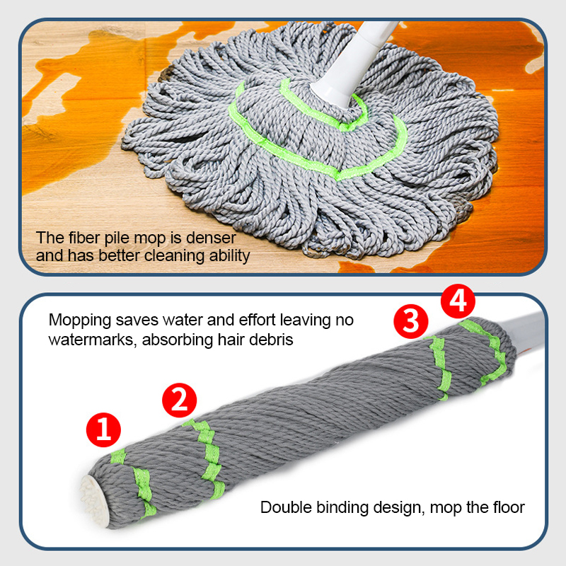 Lazy Magic Mop Pull And Squeeze Clean Tool Household Hands Free Spin ...