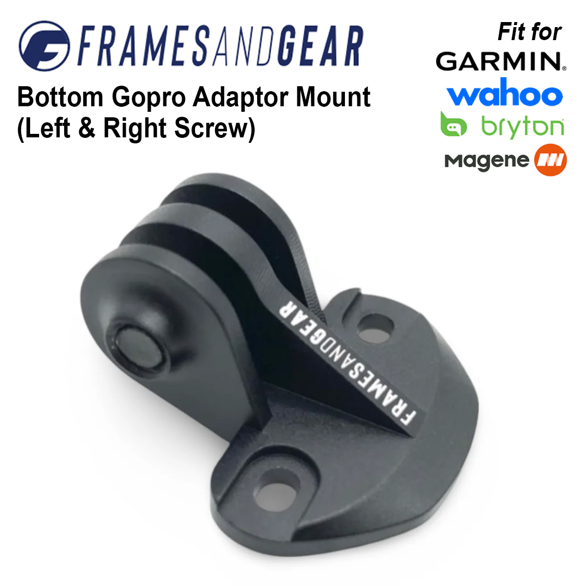 FRAMES AND GEAR Bike Computer Gopro Mount FGA17 Aero Adaptor Light ...