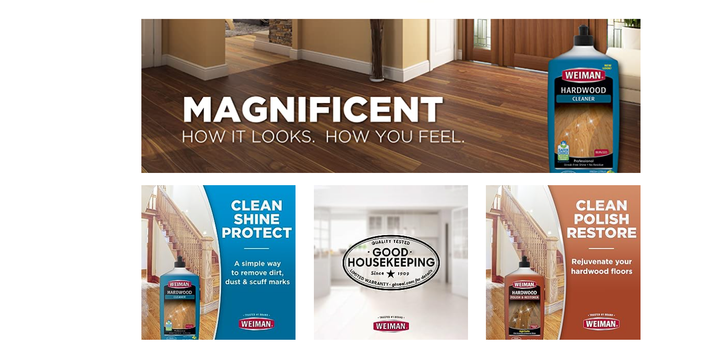 Weiman Wood Floor Polish and Restorer, Stone Tile and Laminate Cleaner ...