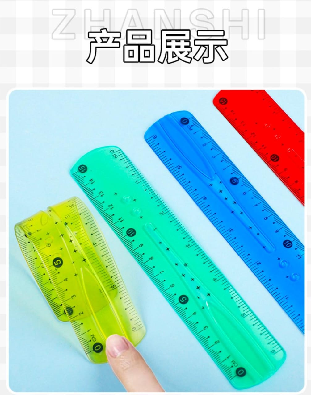 Wholesales High Quality Flexible Ruler 15cm/6inch Flexible Soft Ruler ...