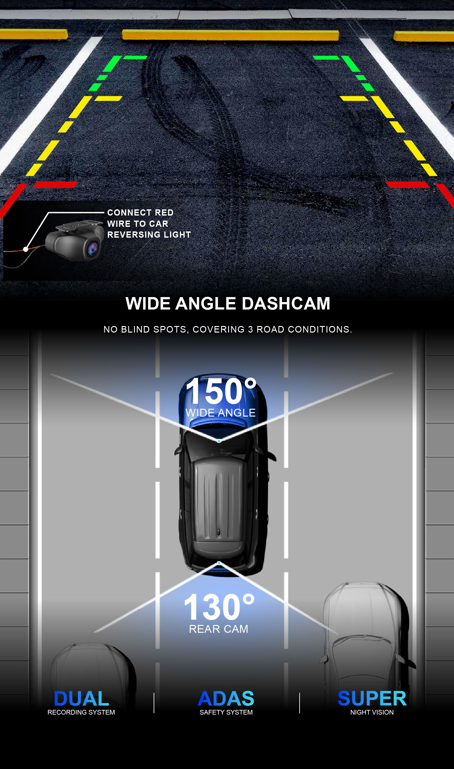 Azdome M17PRO 3K Quad HD+ Dual Channel Front & Rear Dash Cam Night ...