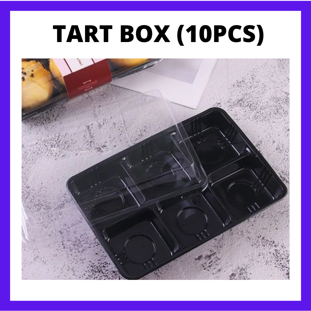 6 Holes Tart Box Disposable Plastic Packaging of for Egg Tart Fruit ...