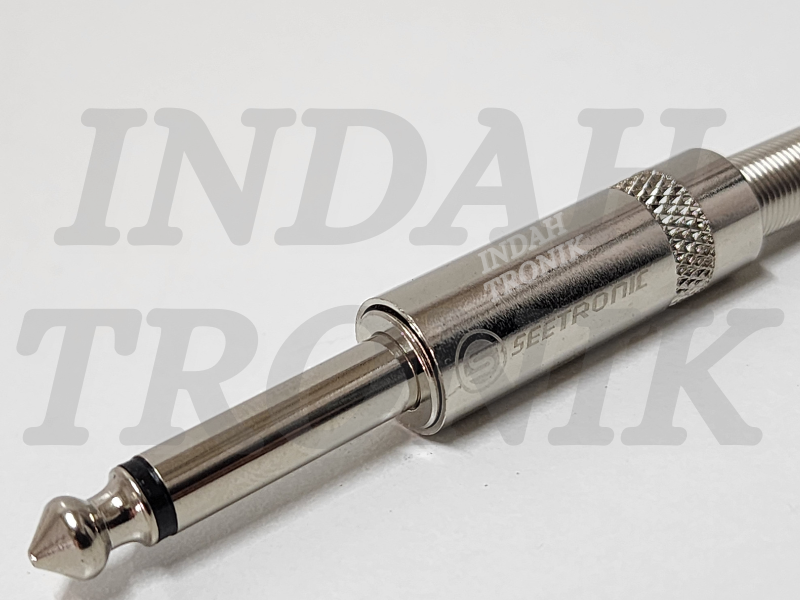 SEETRONIC ST201D 1/4" 6.35mm Male TS Inline Mono Plug Phono Jack Unbalance Audio Connector For ...