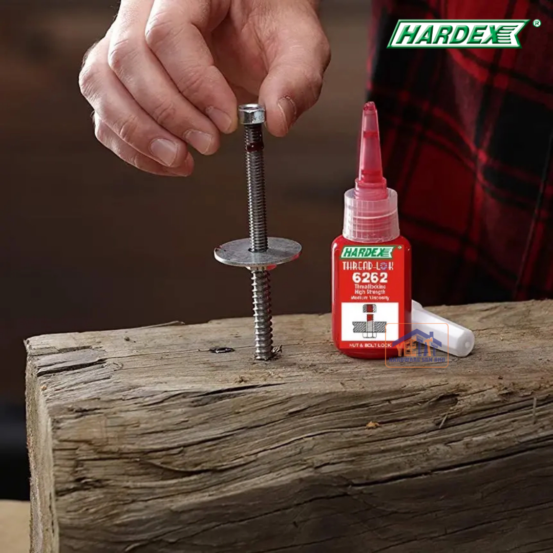 [ HARDEX ] Nut & Bolt Lock 6262 Industries Grade High Strength Medium ...