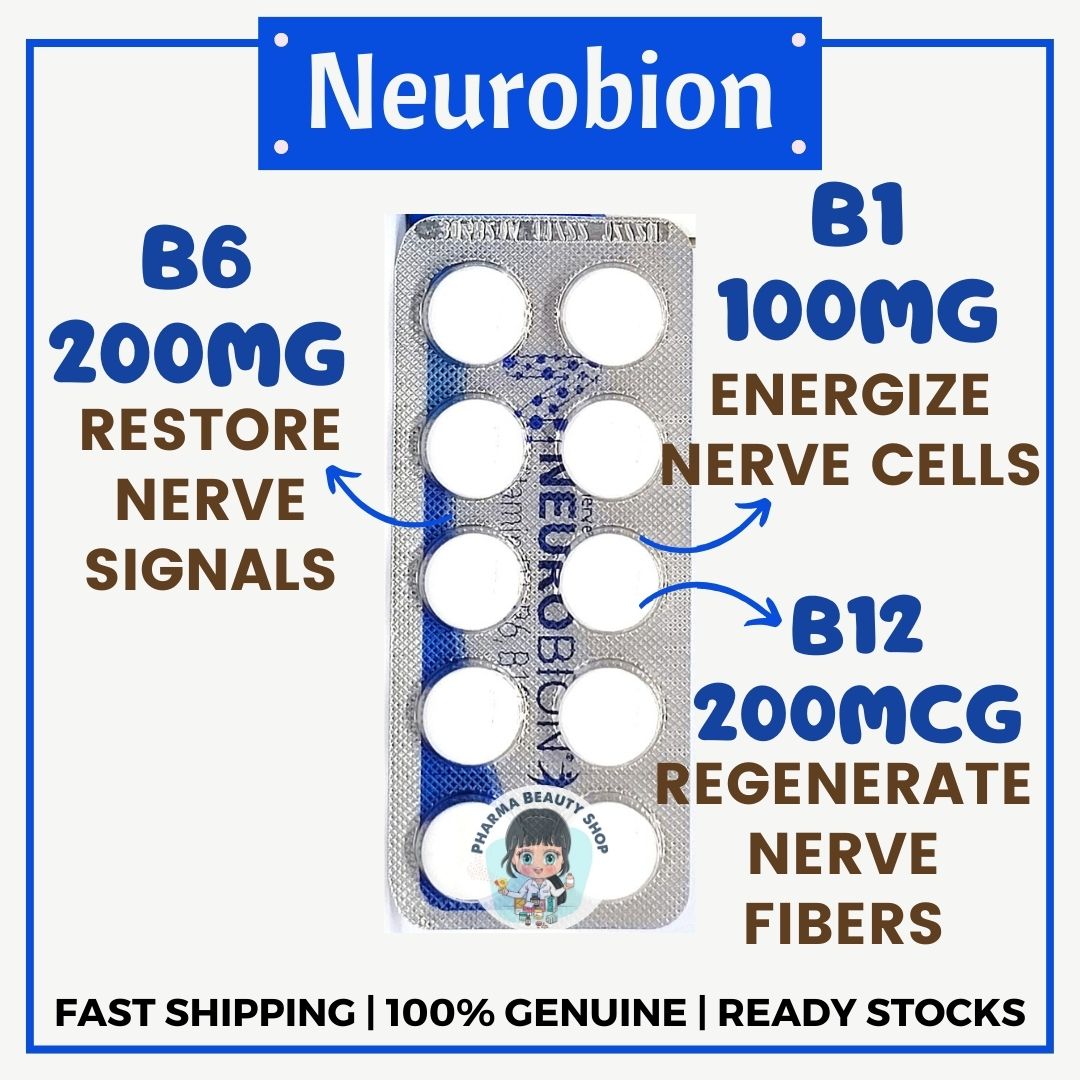 Neurobion 60 tablets (Vit B1, B6 & B12) - PROTECT NERVES/ MELINDUNGI ...
