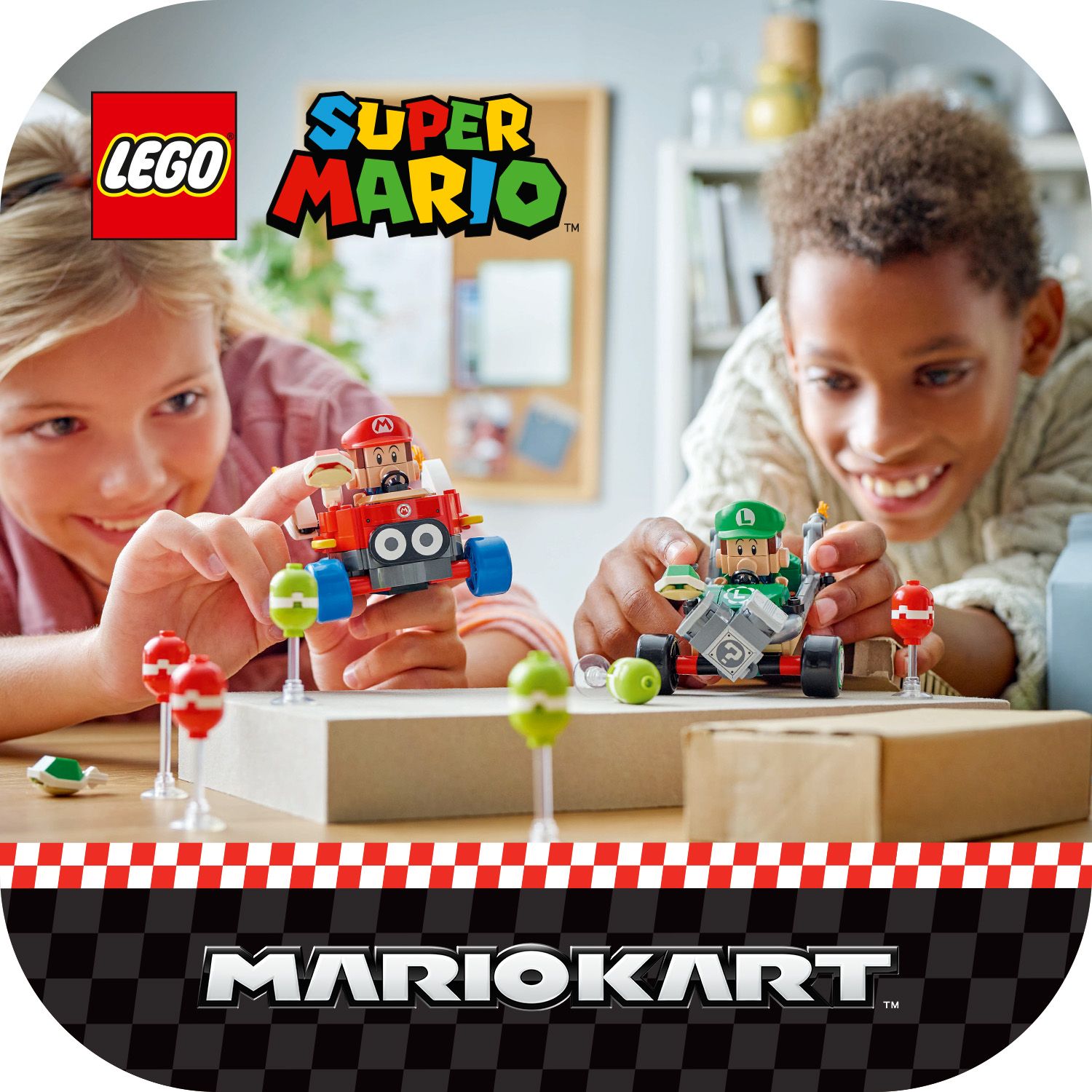 LEGO Super Mario 72034 Mario Kart – Baby Mario vs. Baby Luigi (321 ...