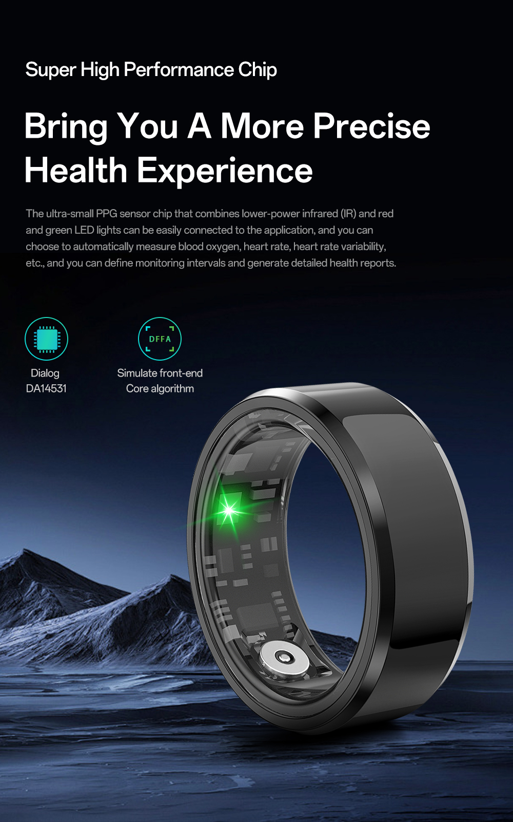 【New】Aolon GEN3 Smart Ring Sleep Heart Rate Health Sports Monitor ...