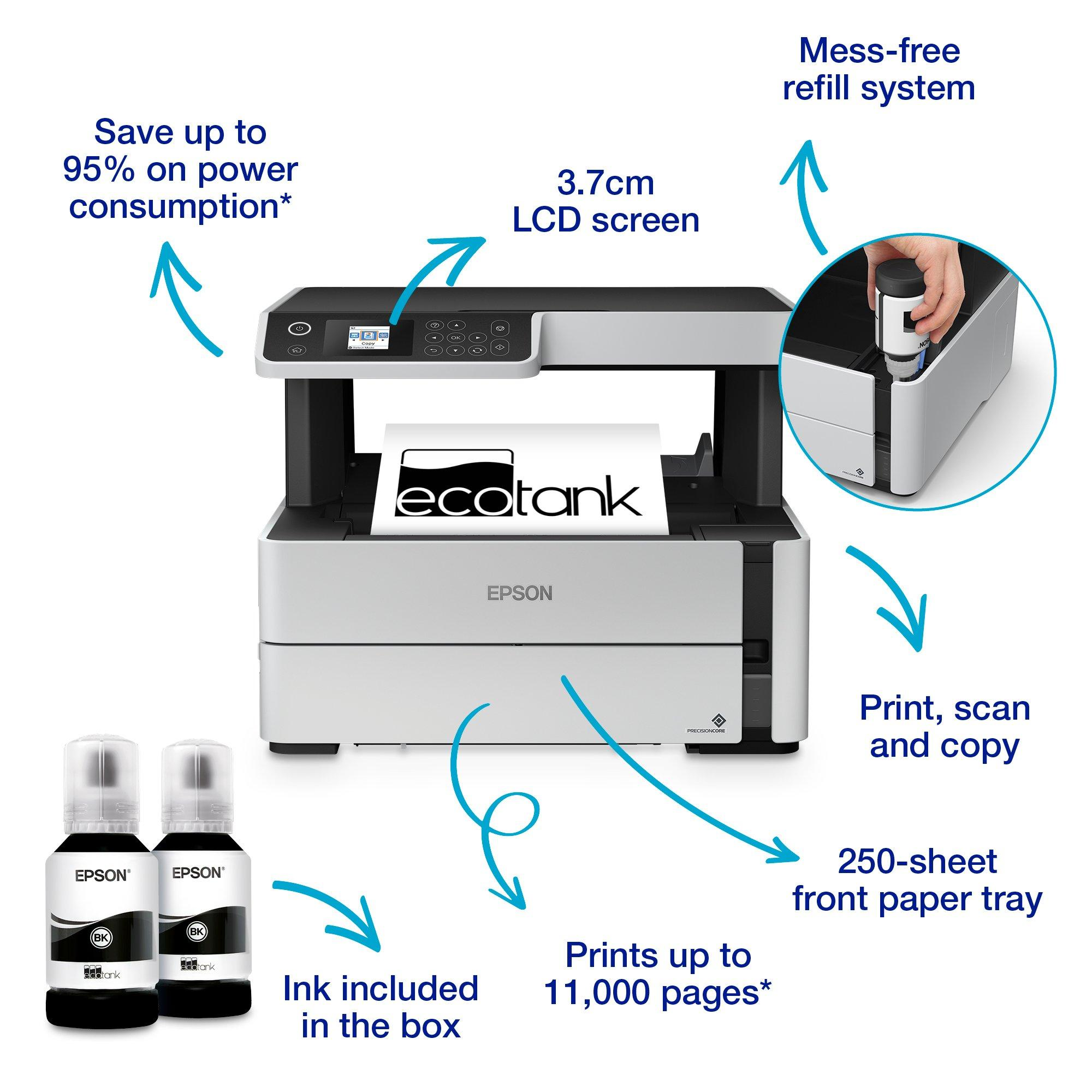 EPSON M2140 / M2170 MONOCHROME PRINTER (PRINT, SCAN, COPY) | Shopee ...