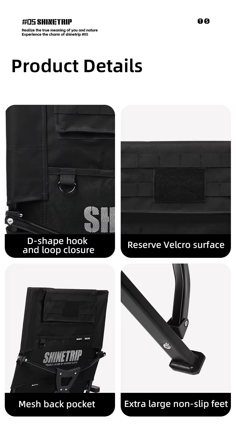 Shinetrip Recliner Chair with Oak Wood Arm Rest 4 Level Reclining ...