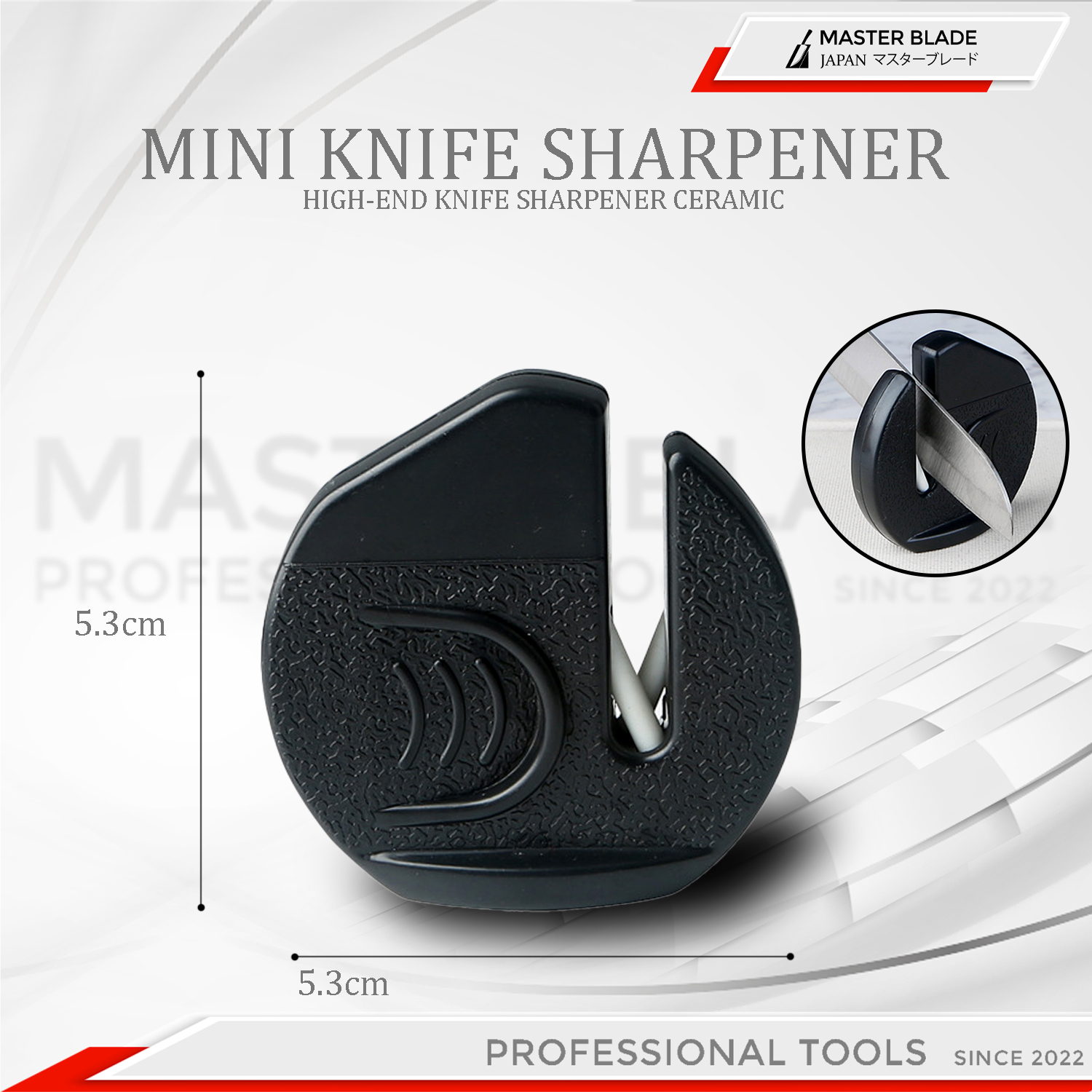 MASTER BLADE Knife Sharpener Ceramic Fast Portable Knife Sharpening ...