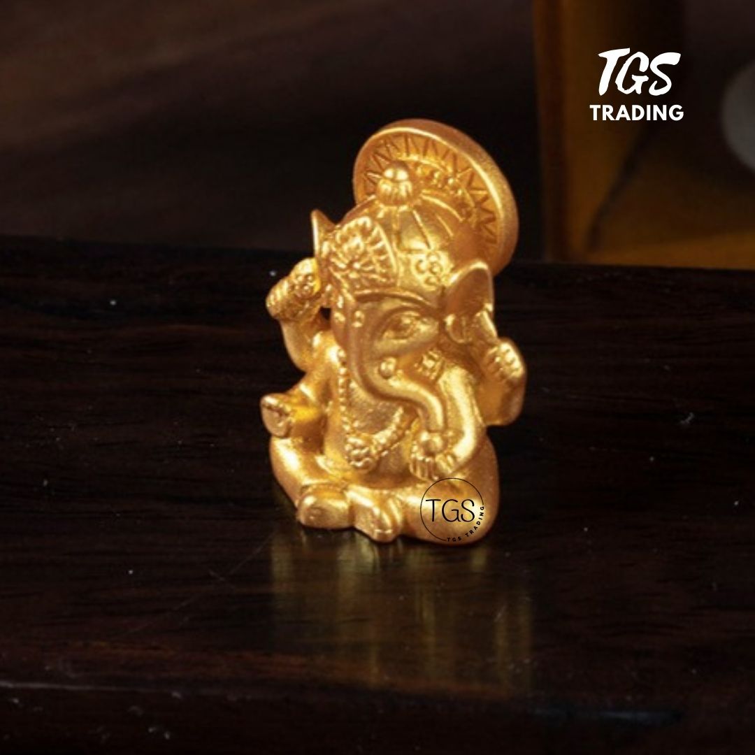 TGS Gold Color elephant god Indian jewelry accessories mini ornaments ...