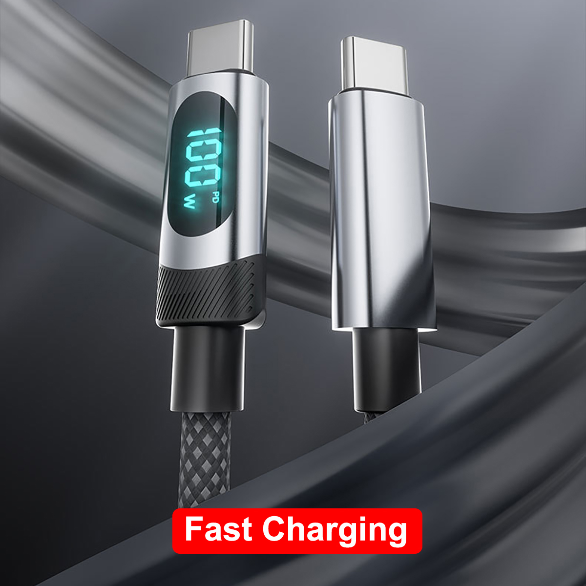 100W Display Fast Charger Data Cable Type-C Epal PD USB Transfer Wire ...