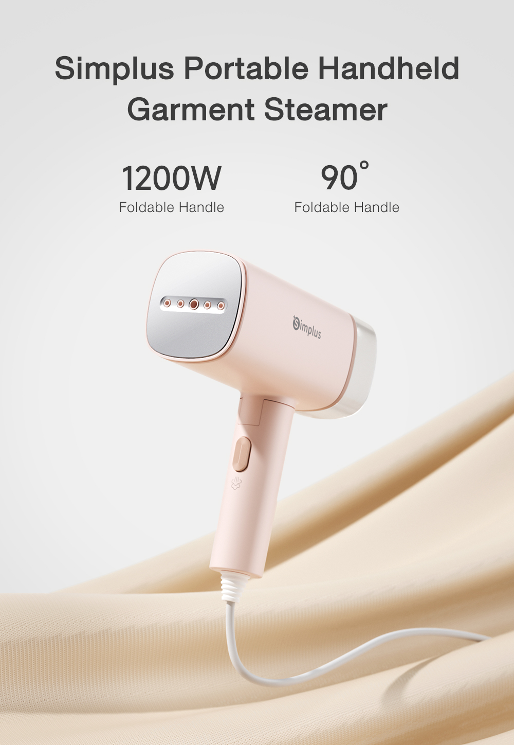 Simplus Handheld Garment Steamer丨1200W High Power丨180ml Water Tank丨 ...