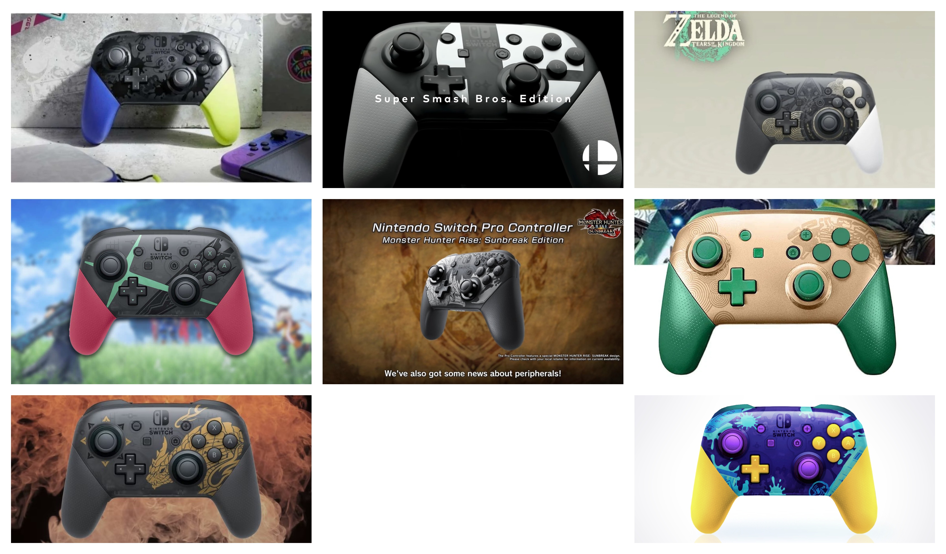 Nintendo Switch 2/NS2/NS1 Pro Controller - Black | Super Smash Bros ...