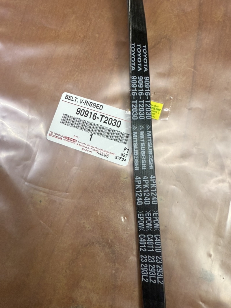 TOYOTA VIOS NCP150 2014-2017 FAN BELT 4PK1240 90916-T2030 ORIGINAL ...