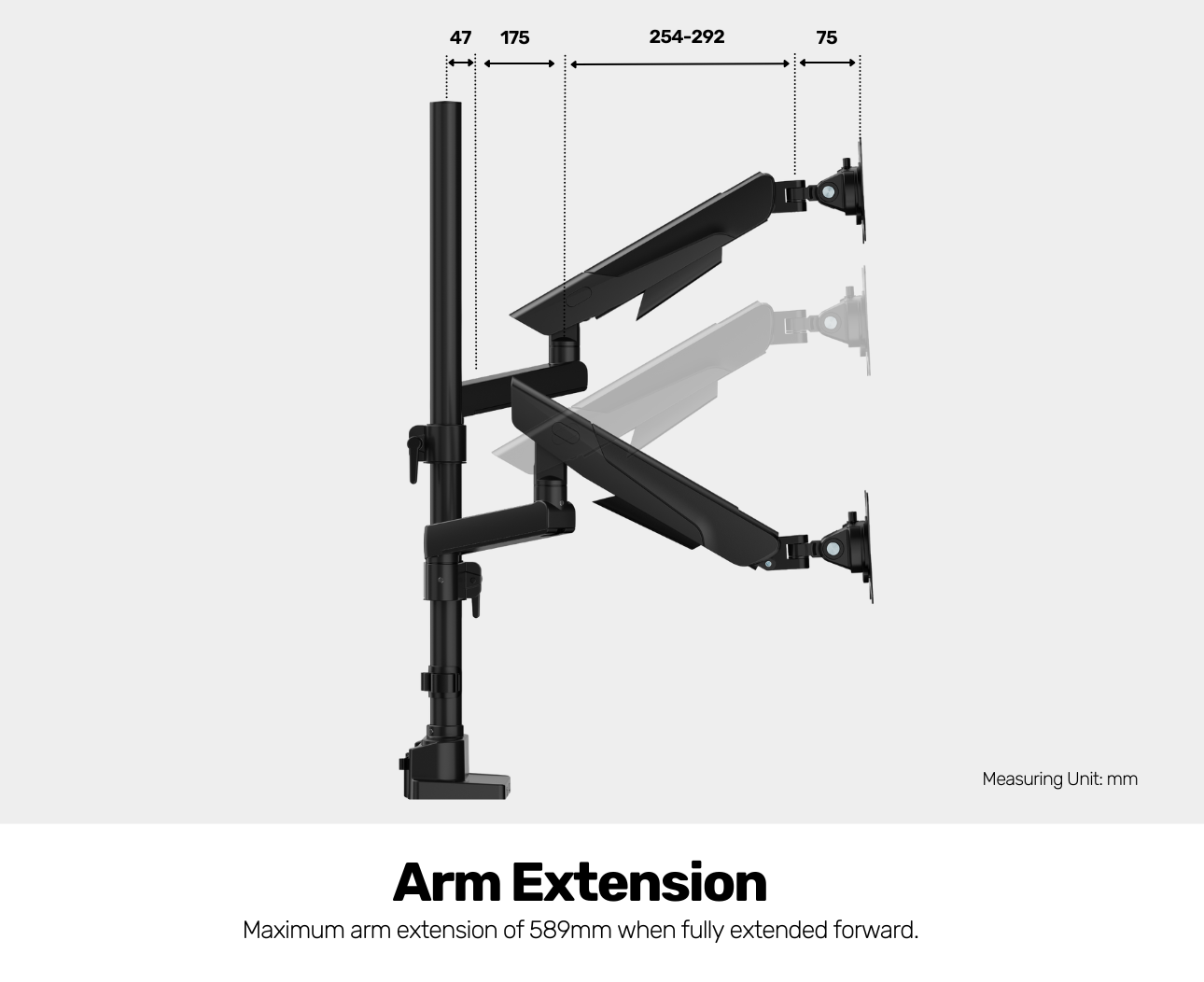the Aryl™ Flex Dual Stackable Monitor Arm | Shopee Malaysia