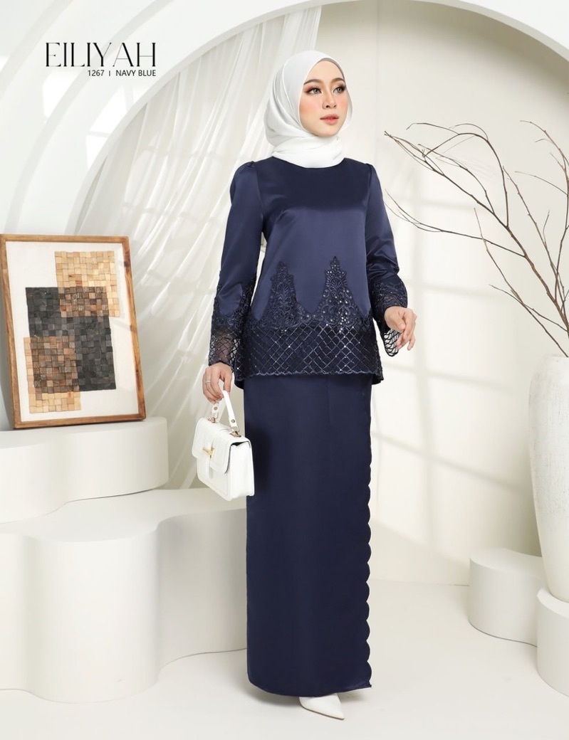 BAJURAYA2025! EILIYAH KURUNG MODEN WITH LACE / KURUNG KEDAH MINI SATIN DUCHESS/ 1267 KURUNG ...