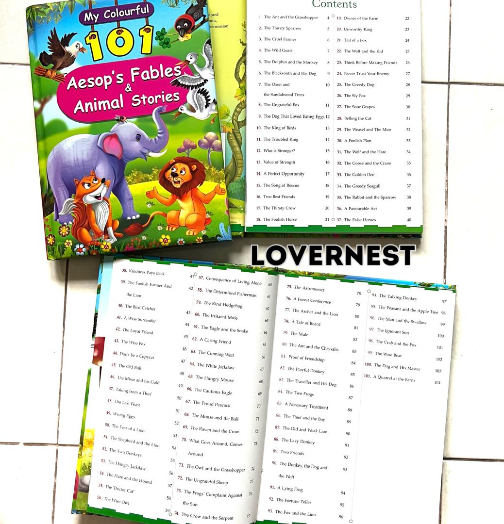 My Colourful 101 Aesop Fables & Animal Stories 101 Adventure Stories ...