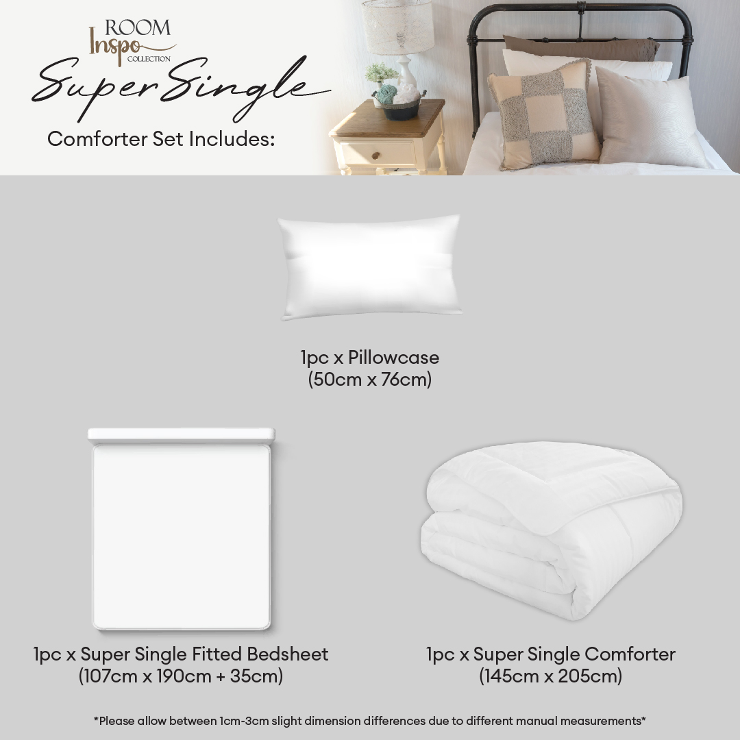 Novelle Room Inspo Comforter Set - 900TC (SUPER SINGEL/ QUEEN/ KING ...