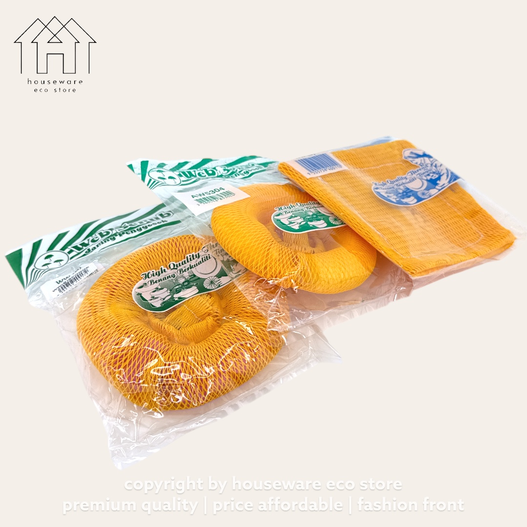 Cleaner Round Washing Net / Fish Net Dish Washing Net / Pencuci Pinggan ...