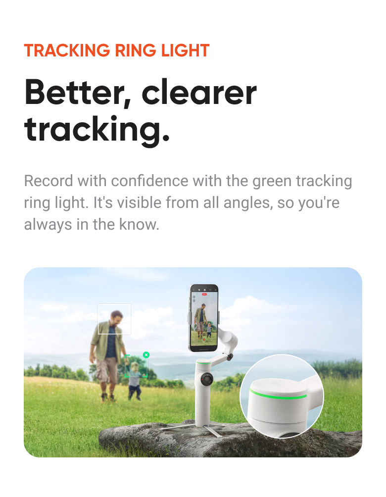 Insta360 Flow 2 Pro - Ultimate AI Tracking Portable Gimbal Stabilizer, Support IOS / Android ...