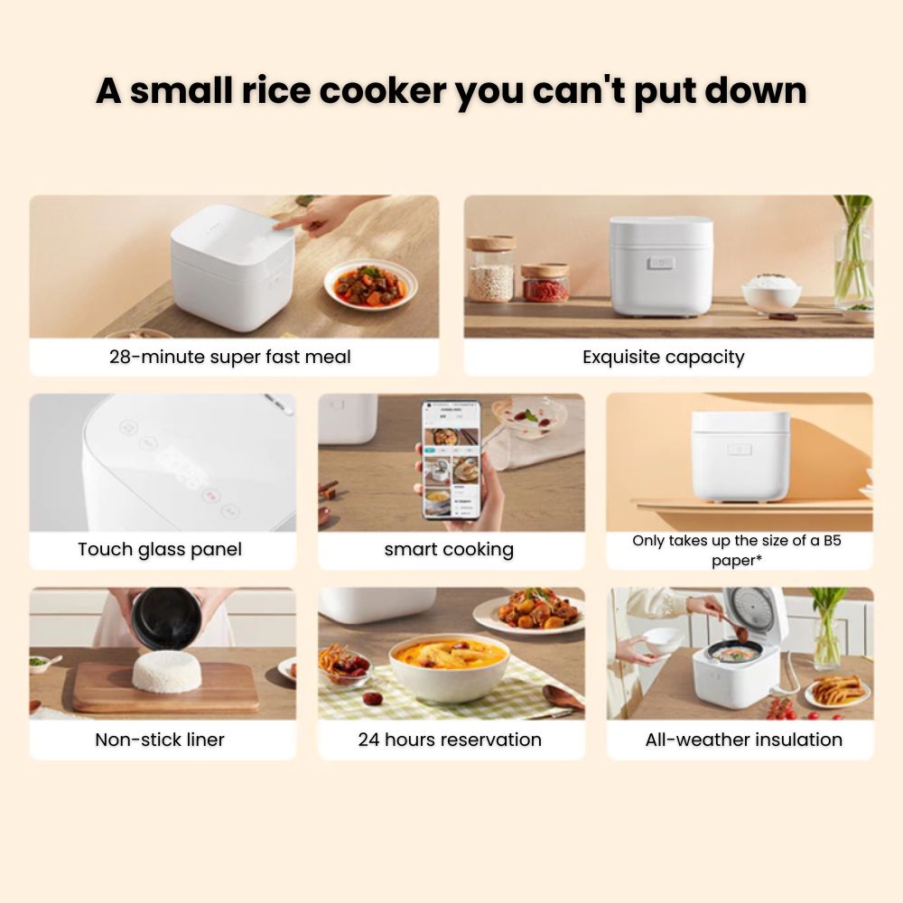 Xiaomi Mi Smart Mini Rice Cooker No IH Induction Heating 1.5L 1.6L 3L ...