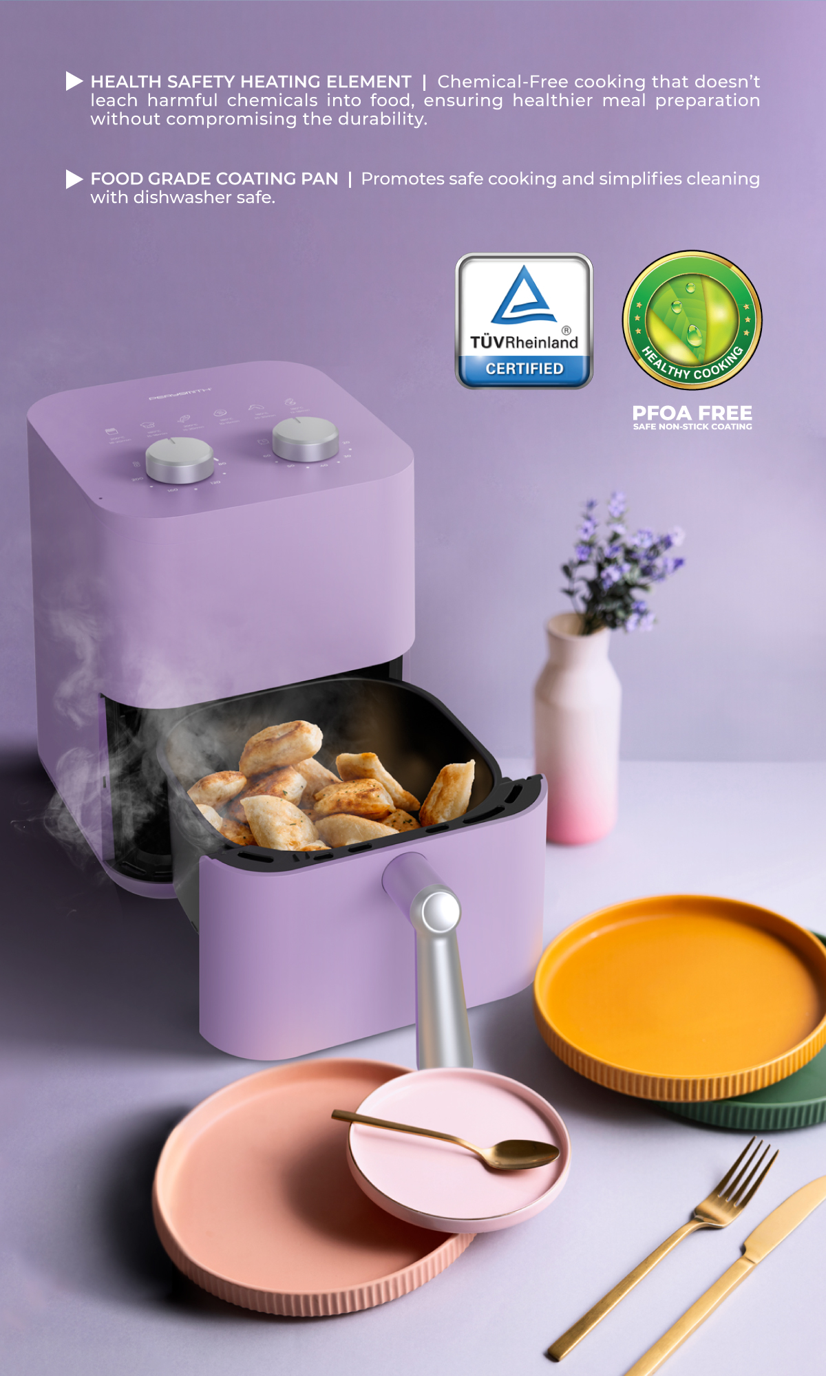 PerySmith 3D 4.2L Air Fryer Ecohealth II Series PS1530 | Shopee Malaysia