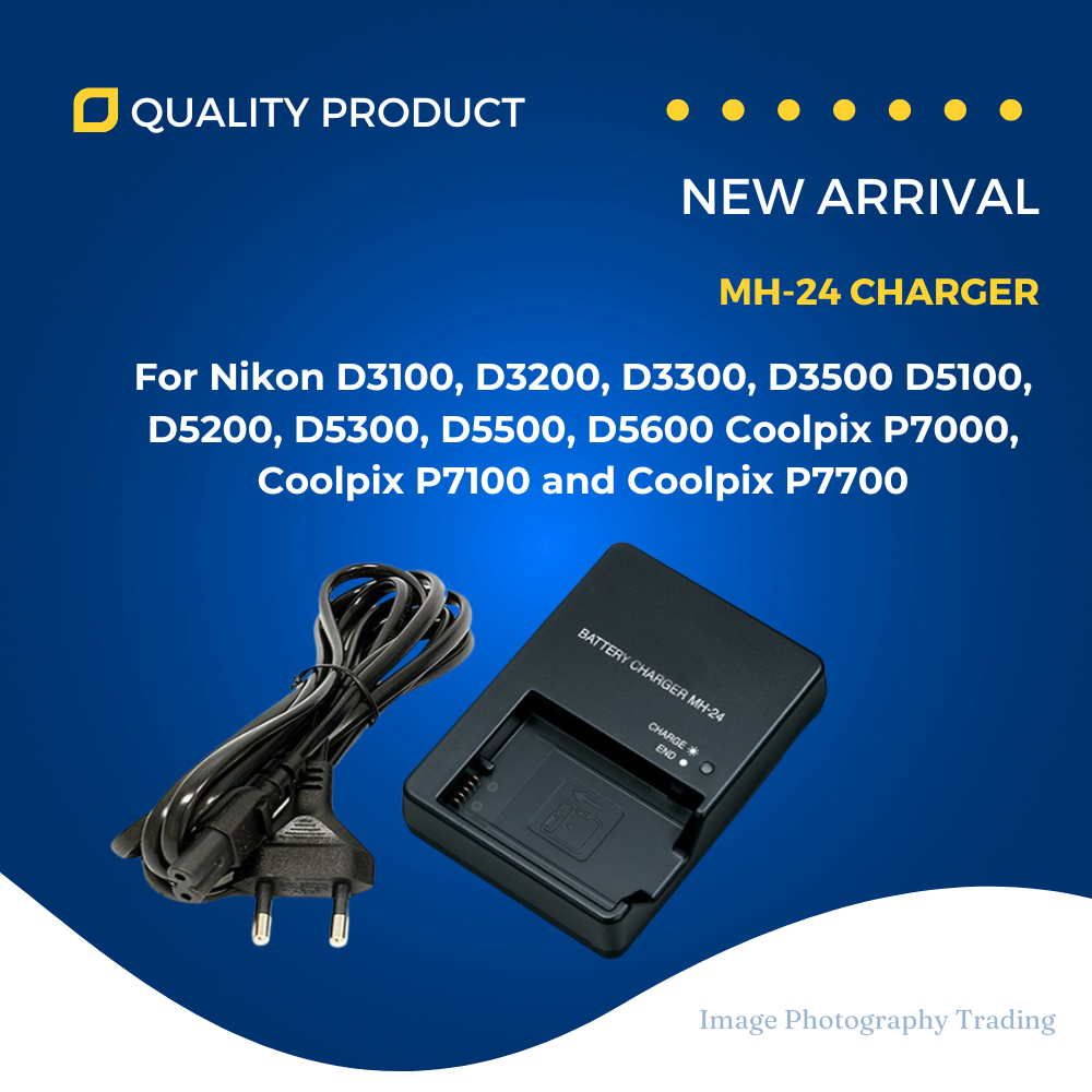 Pro-Image MH-24 Battery Charger For Nikon D3100, D3200, D3300, D5100 ...
