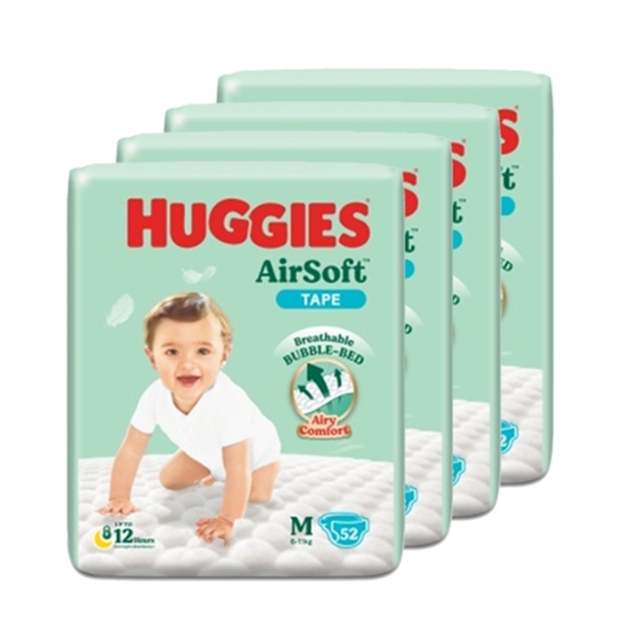 Huggies AirSoft Tape Super Jumbo Pack - M52 / M60 (1 Carton = 4packs ...