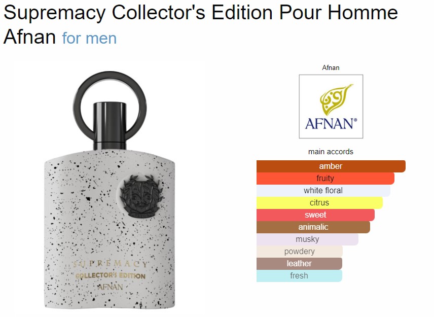 Collector's Edition Afnan Supremacy Absolut Man Avent Us Black ...