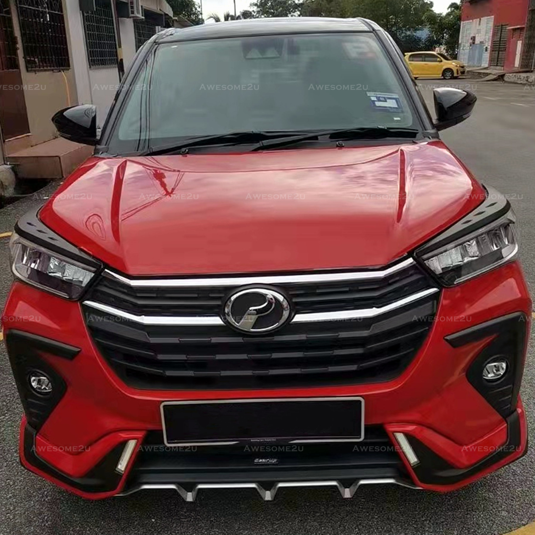 Awesome2u Perodua Ativa Car Matte Black 2 in 1 Front Head Lamp Eye Lid ...