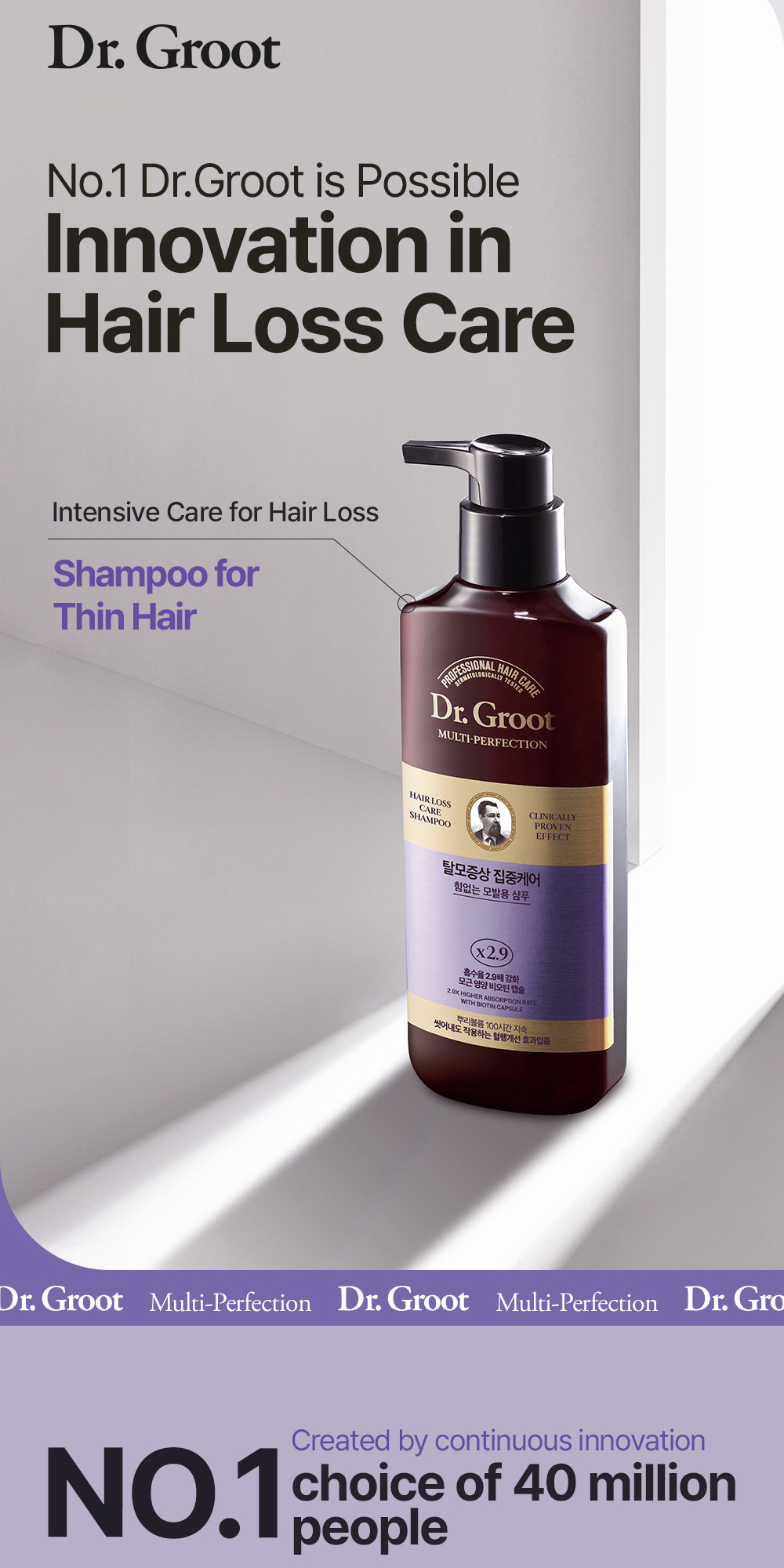 Dr. Groot Hair Loss Control Shampoo For Thin Hair (400ml) | Shopee Malaysia