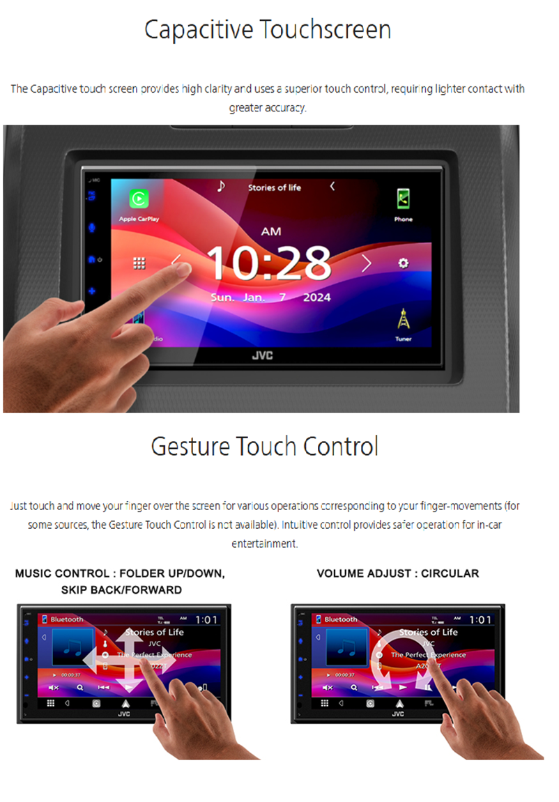 KW-M690BW Digital Media Receiver featuring 6.8" Capacitive Touch Monitor | Shopee Malaysia