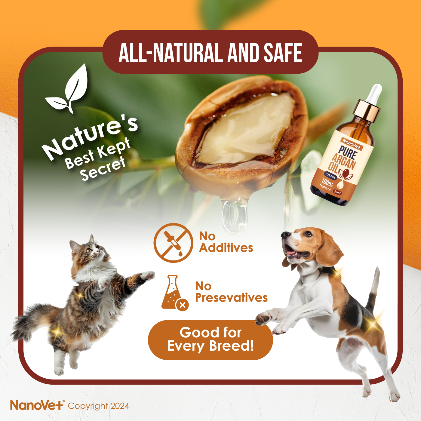 Nanovet® Pet Pure Argan Oil for Cat and Dog (50ml) | Shopee Malaysia