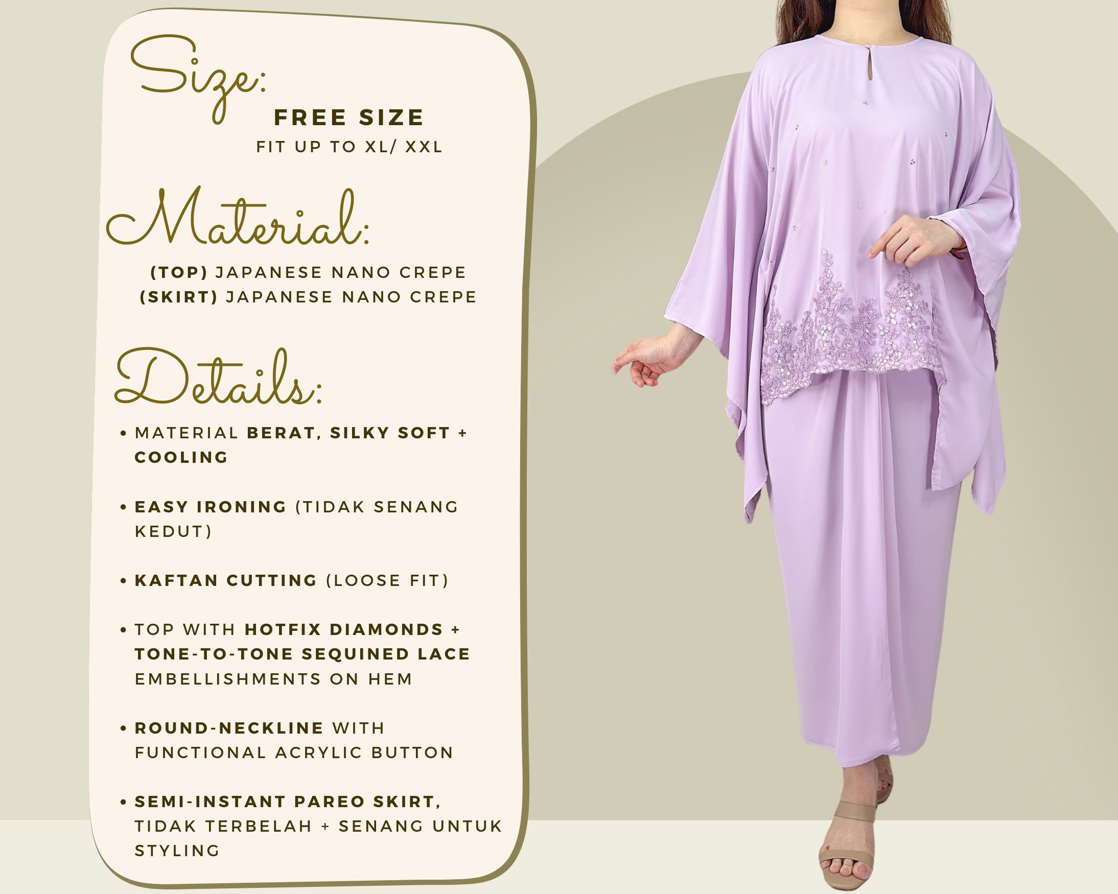 CALYSTA LACEY KAFTAN SET BAJU RAYA KURUNG BRIDESMAID NIKAH TUNANG READY STOCK | Shopee Malaysia