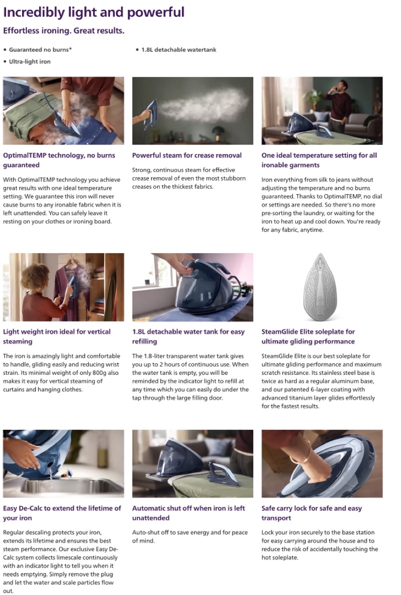 (early Bird promotion) Philips PerfectCare 7000 Series Steam Generator ...