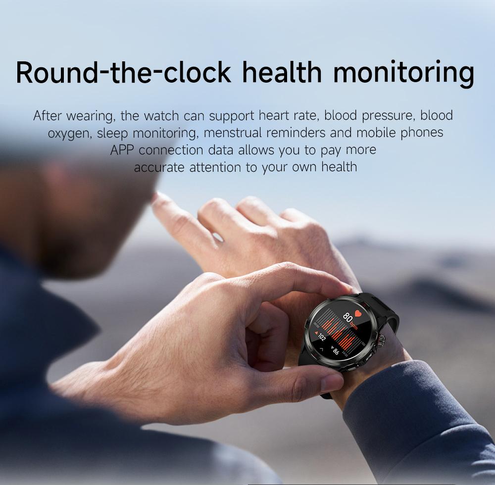 Aolon Tetra R4 Smart Watch 1.43" AMOLED Screen DIY Watch Face Bluetooth ...