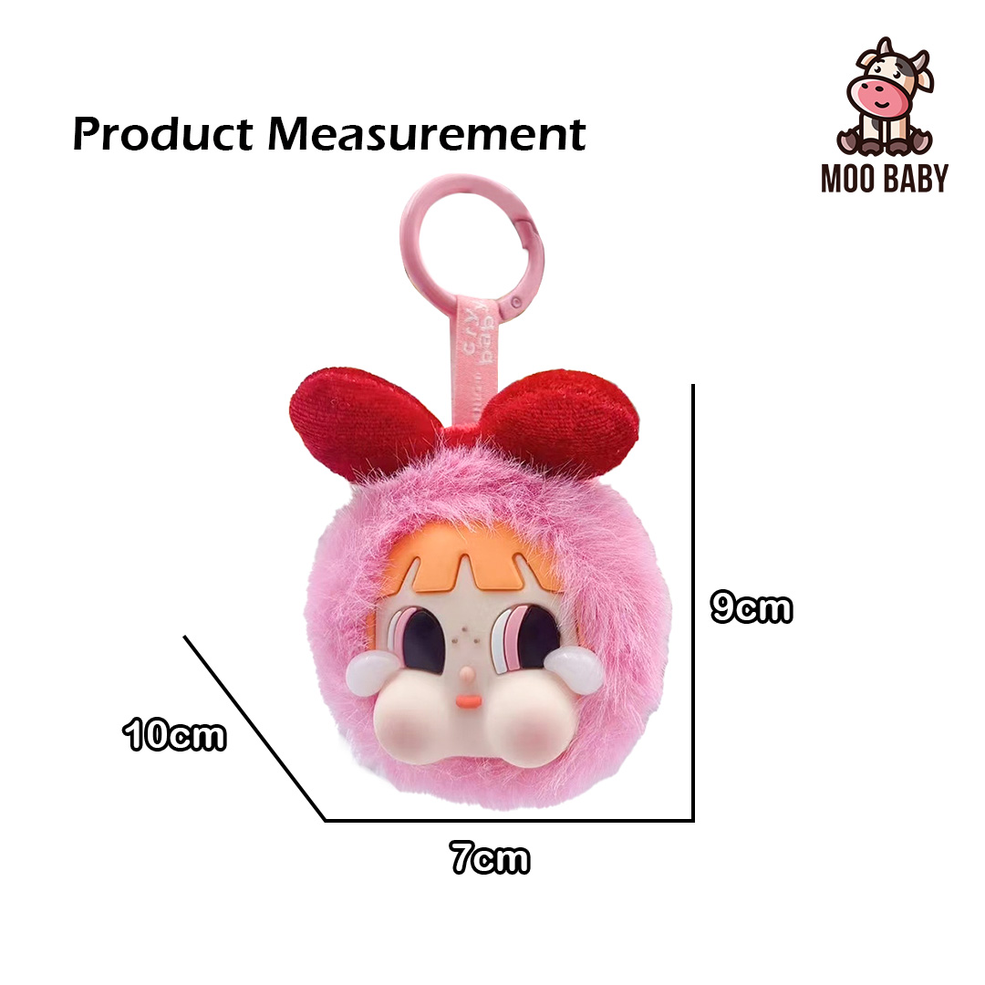 🐮Moo Baby Crybaby Powerpuff Keychain Powerpuff Girl Keychain Cute Key ...