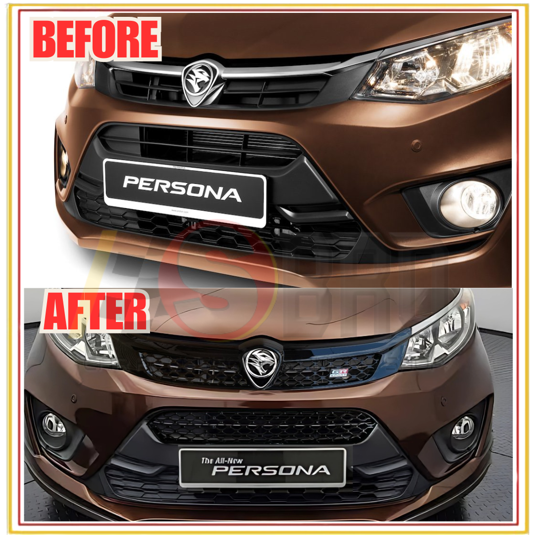 Proton Persona 2016-2019 Front Grill Glossy Black Grilled Plug And Play ...