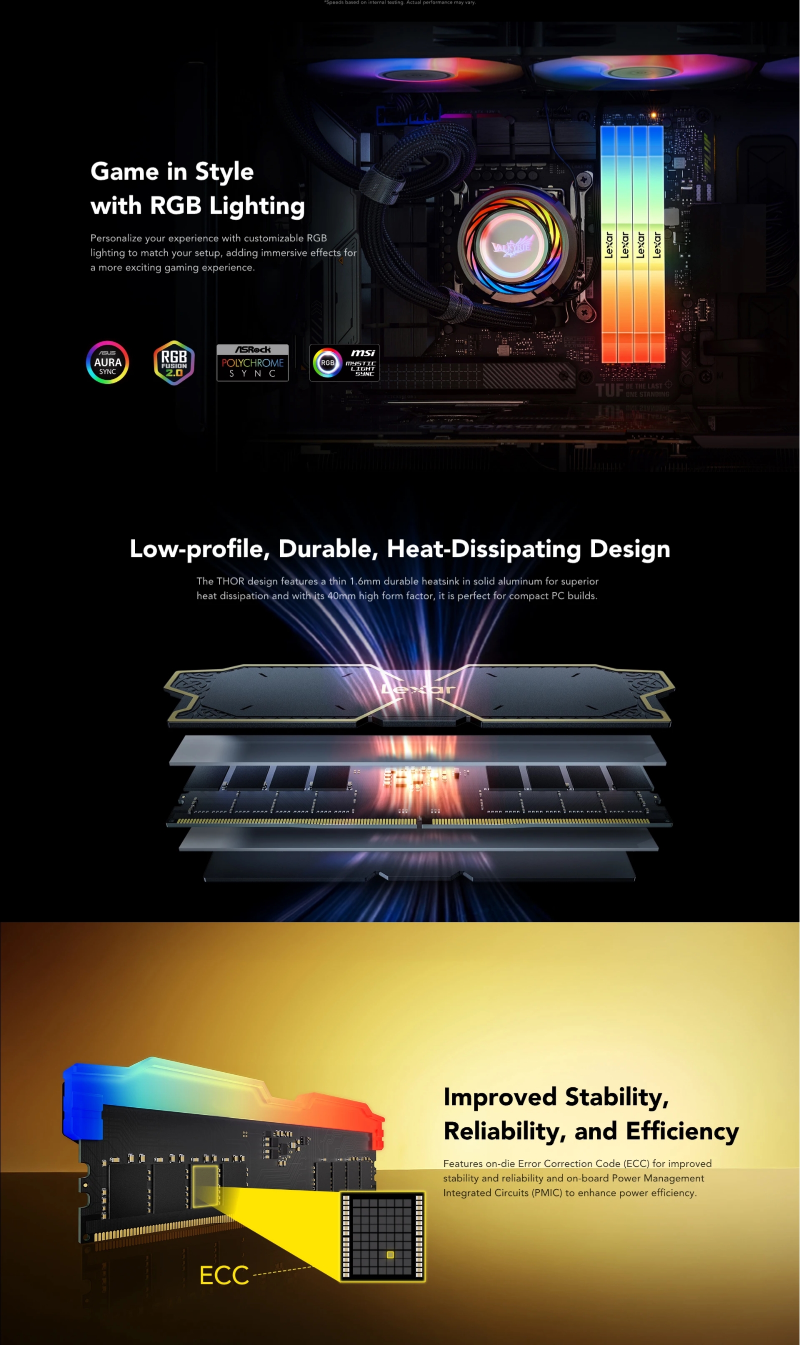 Lexar Thor RGB DDR5 Desktop RAM Kit (16GBx2) 6000MT/s | Shopee Malaysia