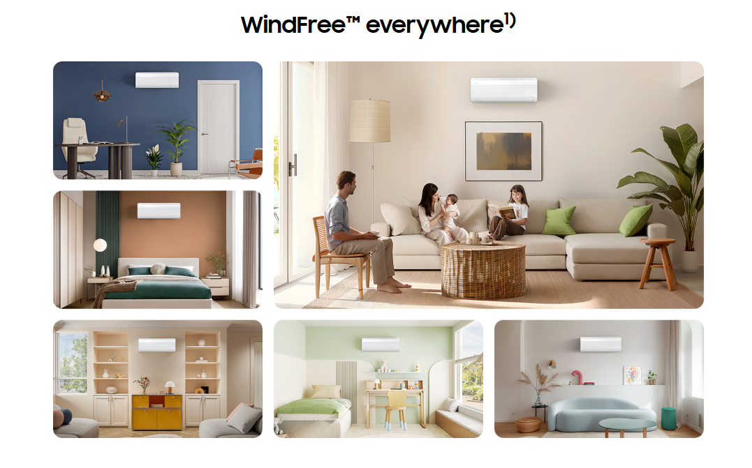 Samsung R32 Inverter Windfree Air-Conditioner Premium & Deluxe Series ...