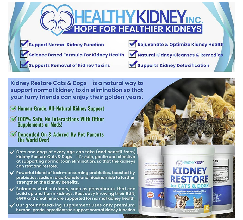 Cat and Dog Kidney Support, By Kidney Restore | Shopee Malaysia