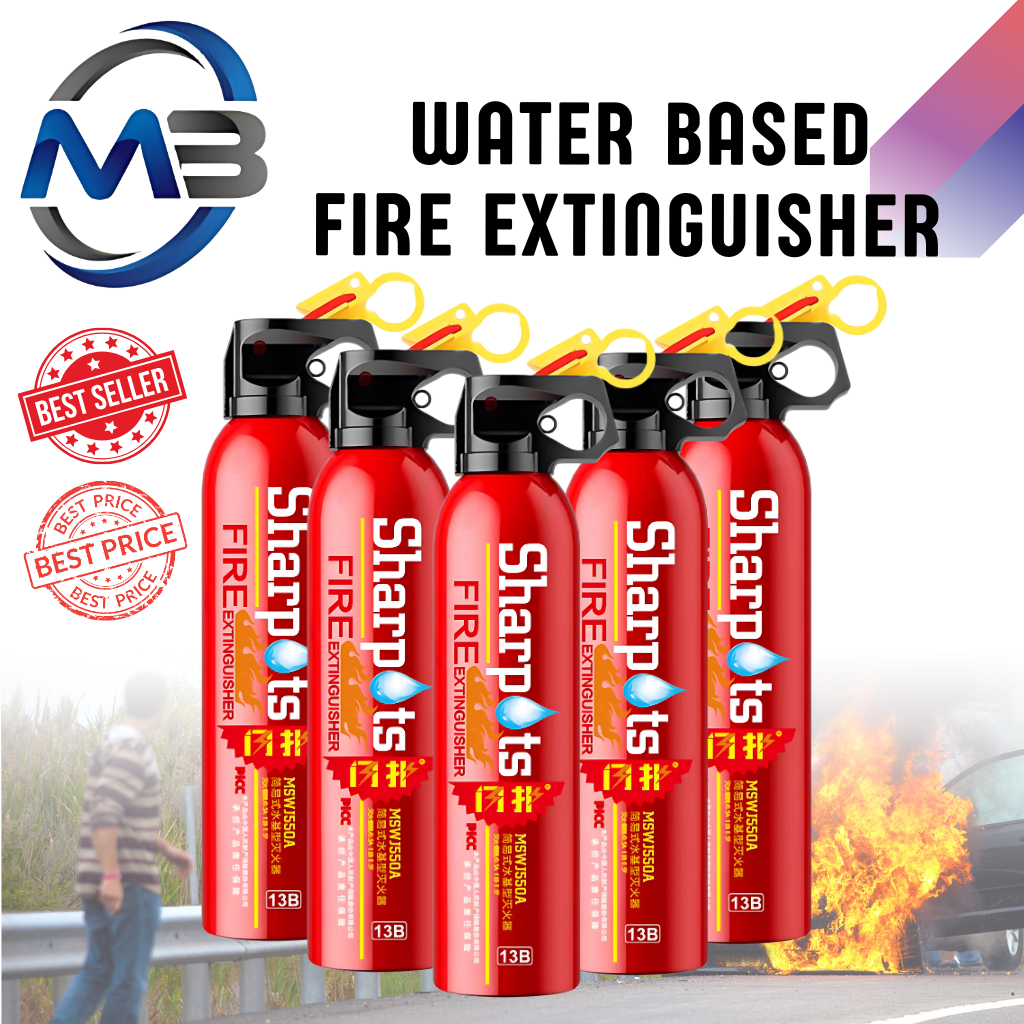 Water Based Fire Extinguisher Fire Stop Portable Automotive Home ...