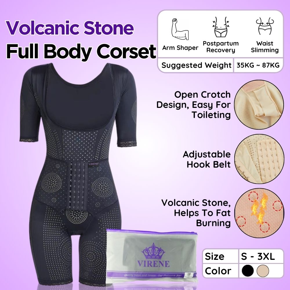 Plus Size Infrared Full Body Corset Seamless Postpartum Recovery ...