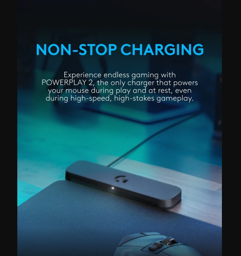 Logitech G POWERPLAY 2 Wireless Charging Mouse Pad | Compatible ...