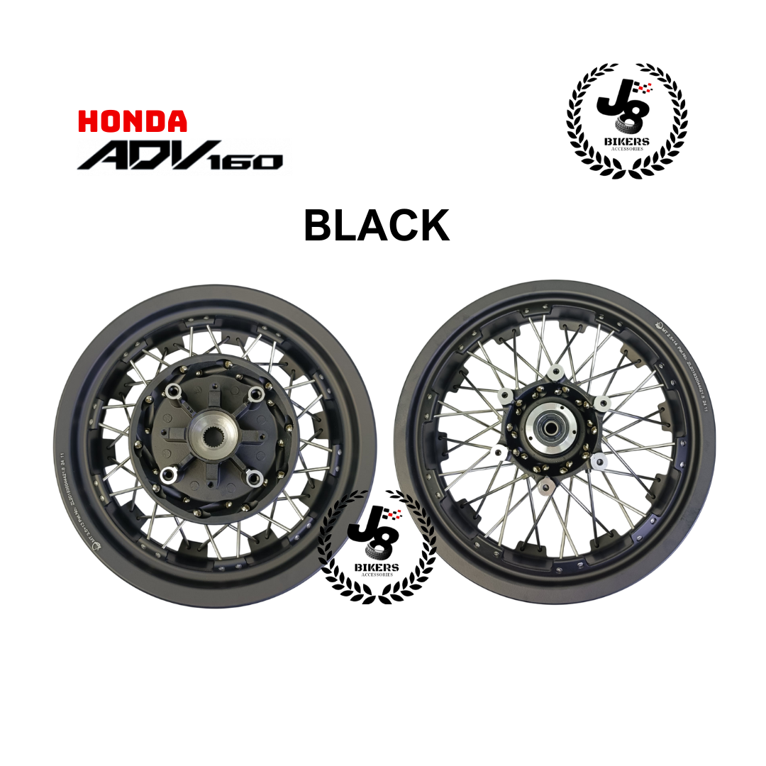 Honda ADV 160 Alloy Tubeless Sport Rim Wheel Gold Black | Shopee Malaysia
