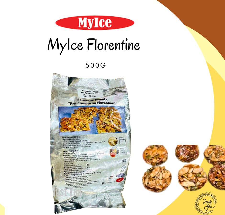 Myice Florentine Mix 500g Tepung Florentine (Halal) 麦芽糖粉 (Original ...