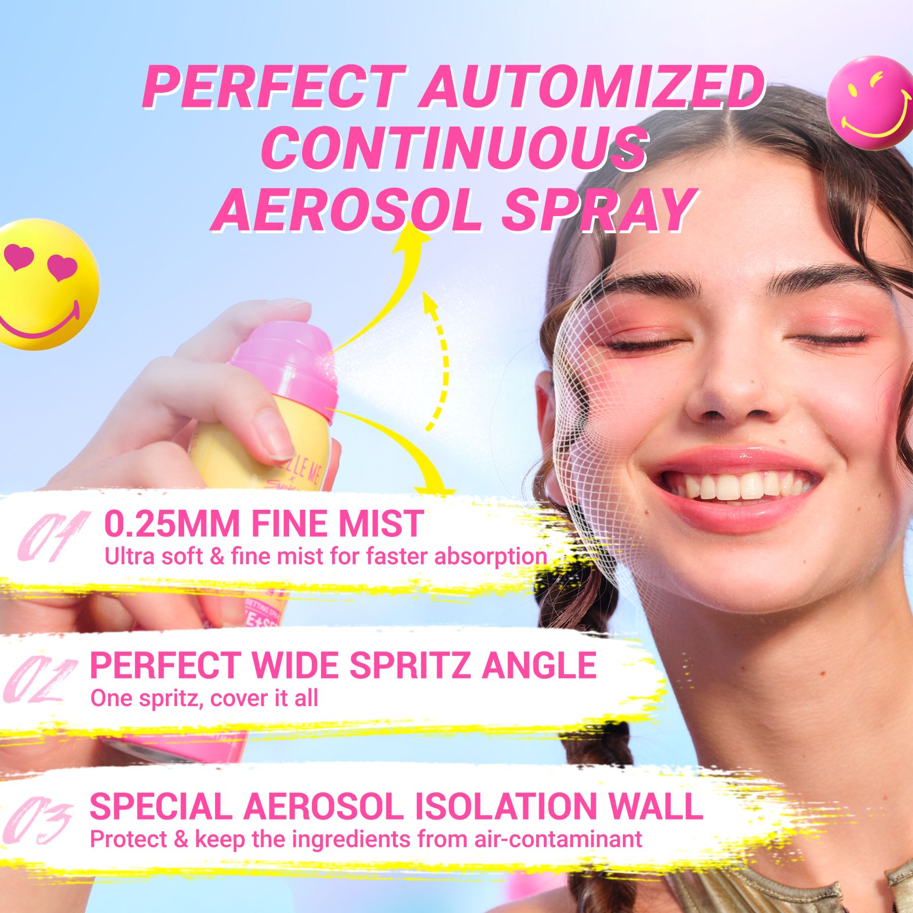 [FREE Facial Mist] DAZZLE ME X SmileyWorld Setting Spray Prime+ Set ...