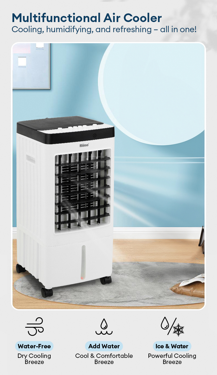 Riino Elektrik Pendingin Udara Portable 3 Speed FREE 2 Ice Boxes ...