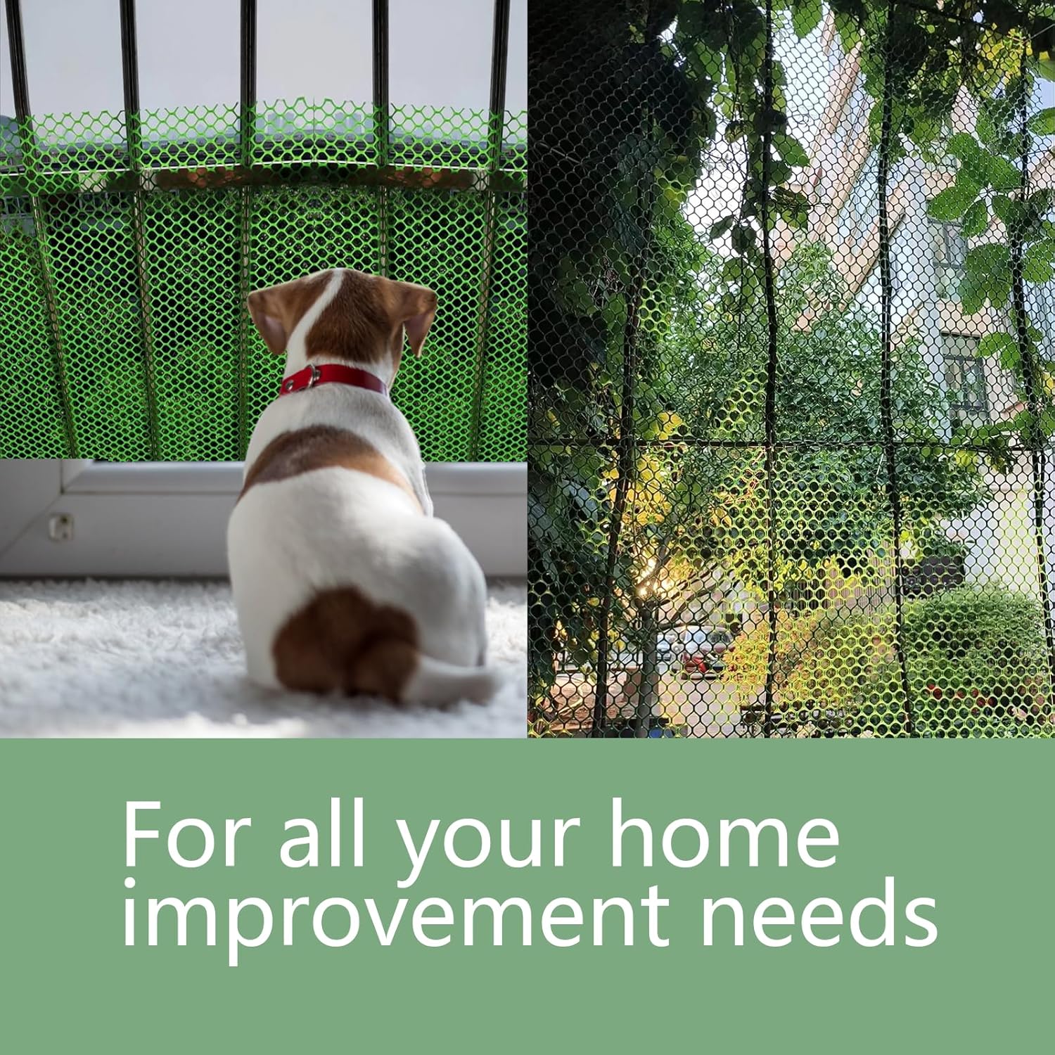 Jaring Pagar 0.5m/1m Width Pet Proof Plastic Safety Net Kucing Mesh ...